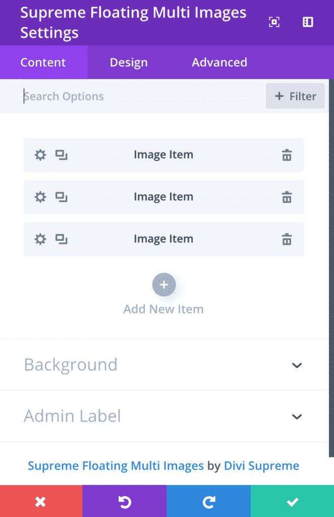 Floating Multi Images Module – Divi Supreme