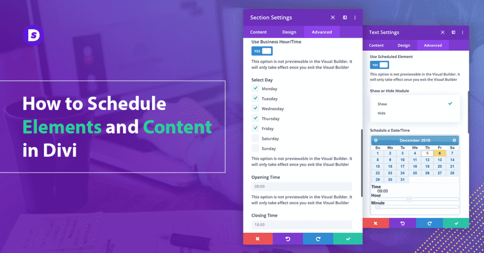 How to Schedule Elements and Content in Divi – Divi Supreme