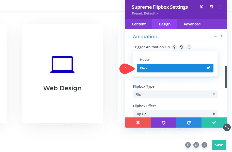 How to create a Flipbox to Flip On-Click in Divi – Divi Supreme