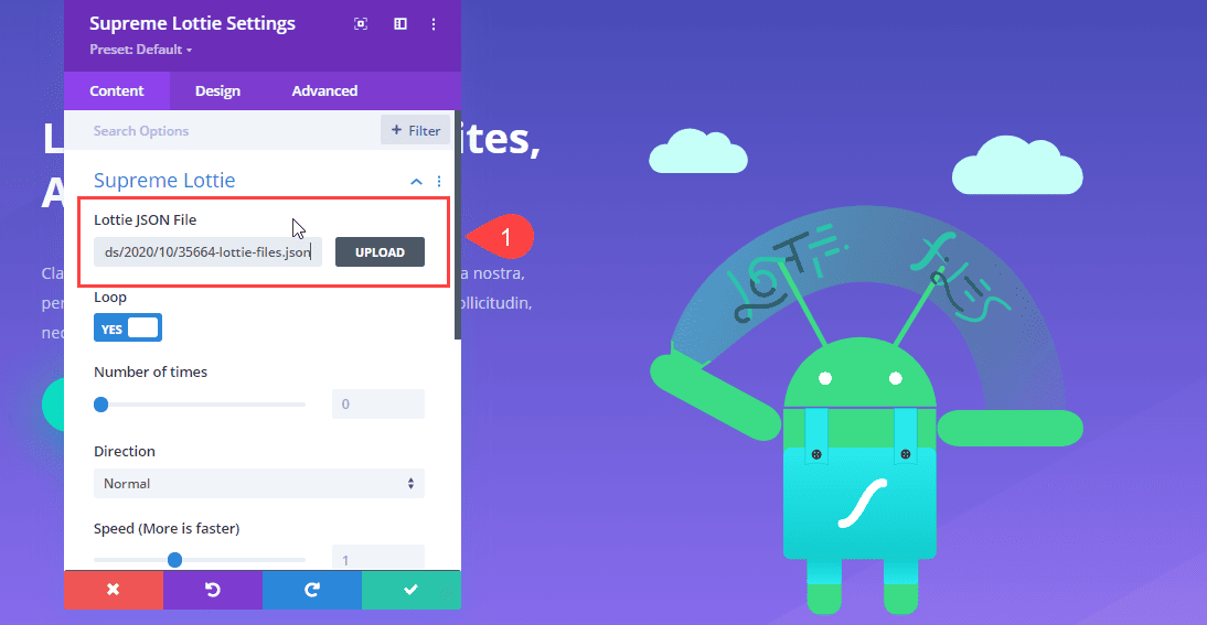 How to animate Lottie Animations on Hover/Click in Divi – Divi Supreme