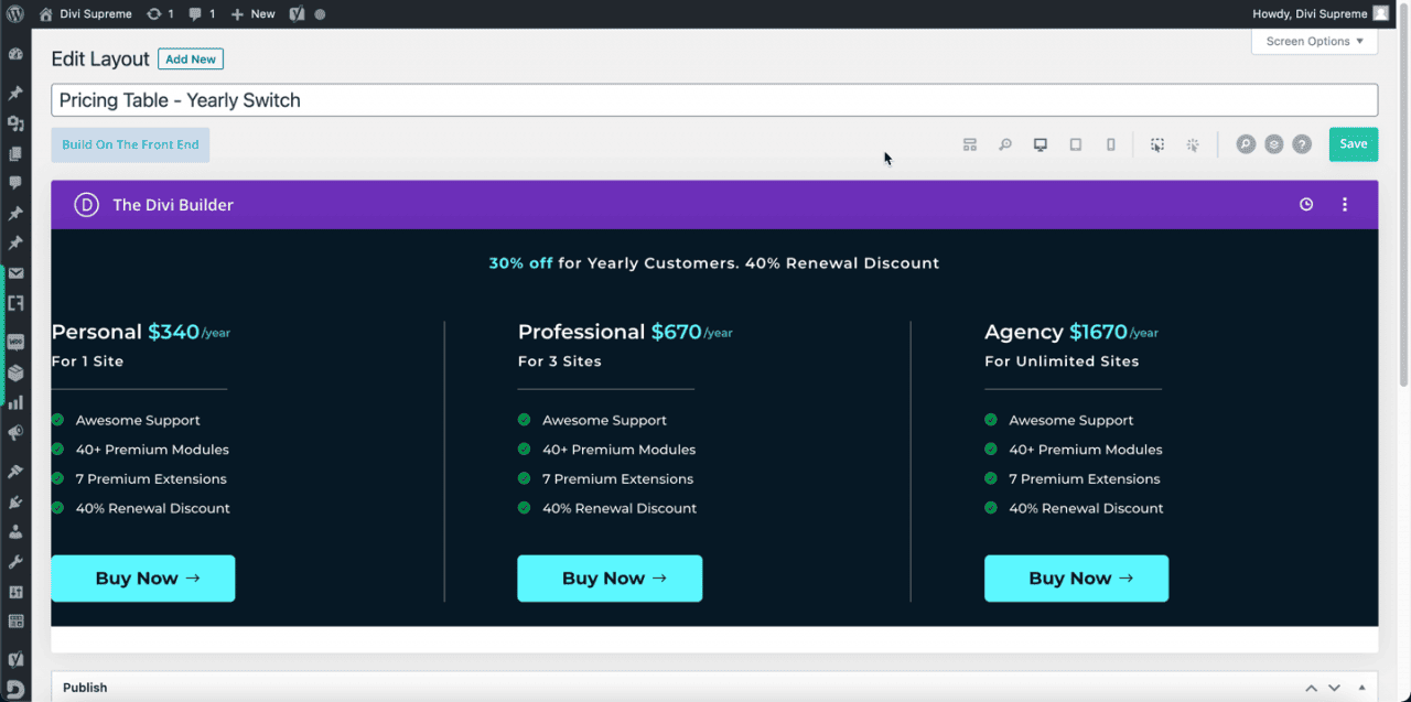 How to create Content Toggle in Divi – Divi Supreme