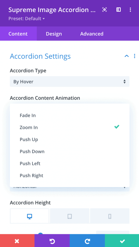 Divi Image Accordion Image Module – Divi Supreme