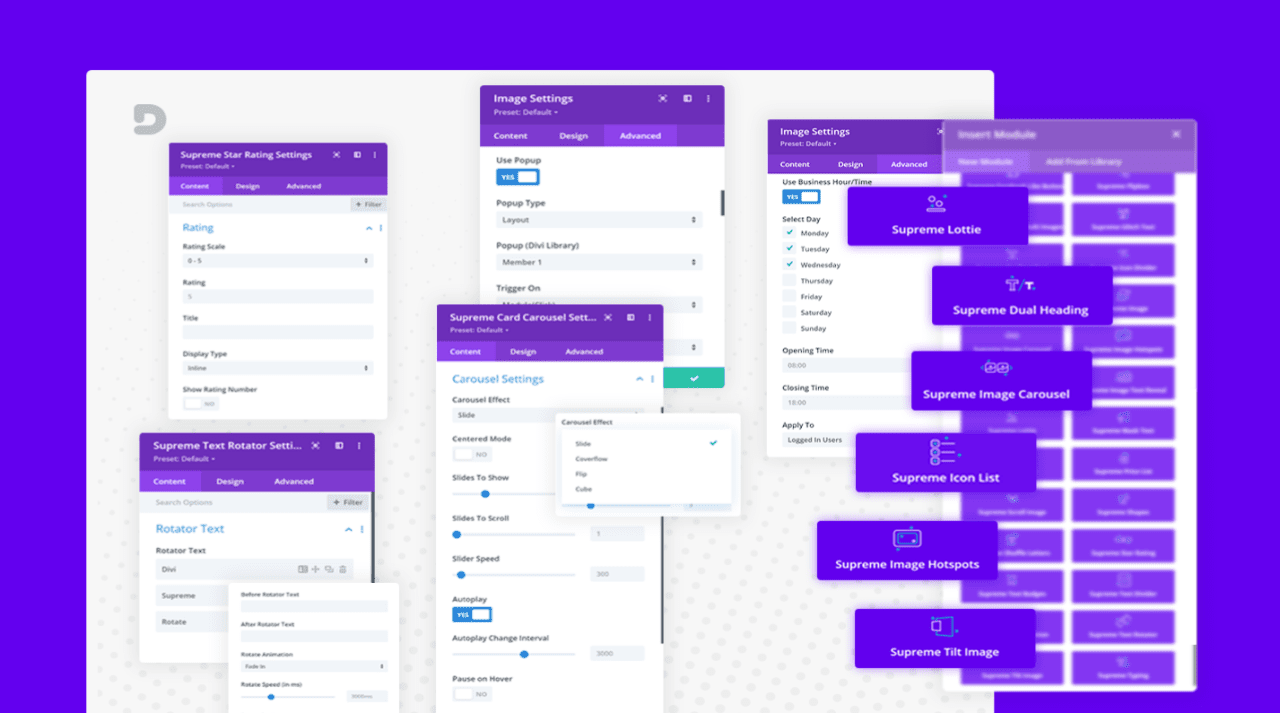 Divi Card Carousel Module – Divi Supreme