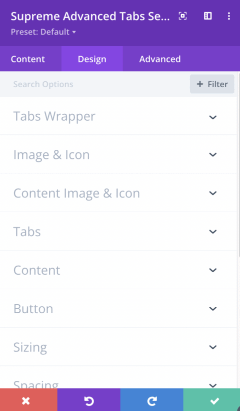 Divi Supreme Advanced Tabs Module – Divi Supreme