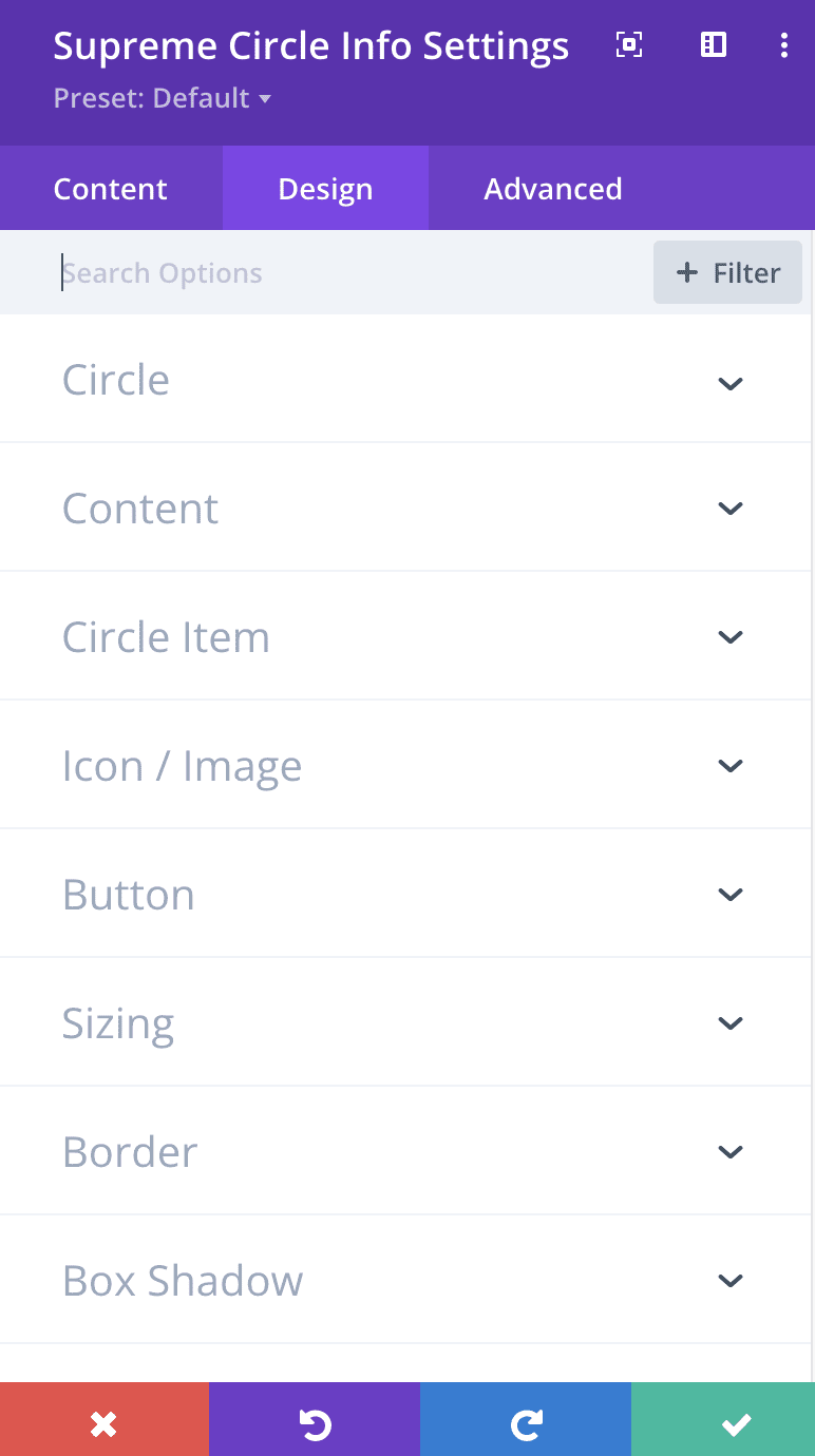 Divi Supreme Circle Info Module – Divi Supreme