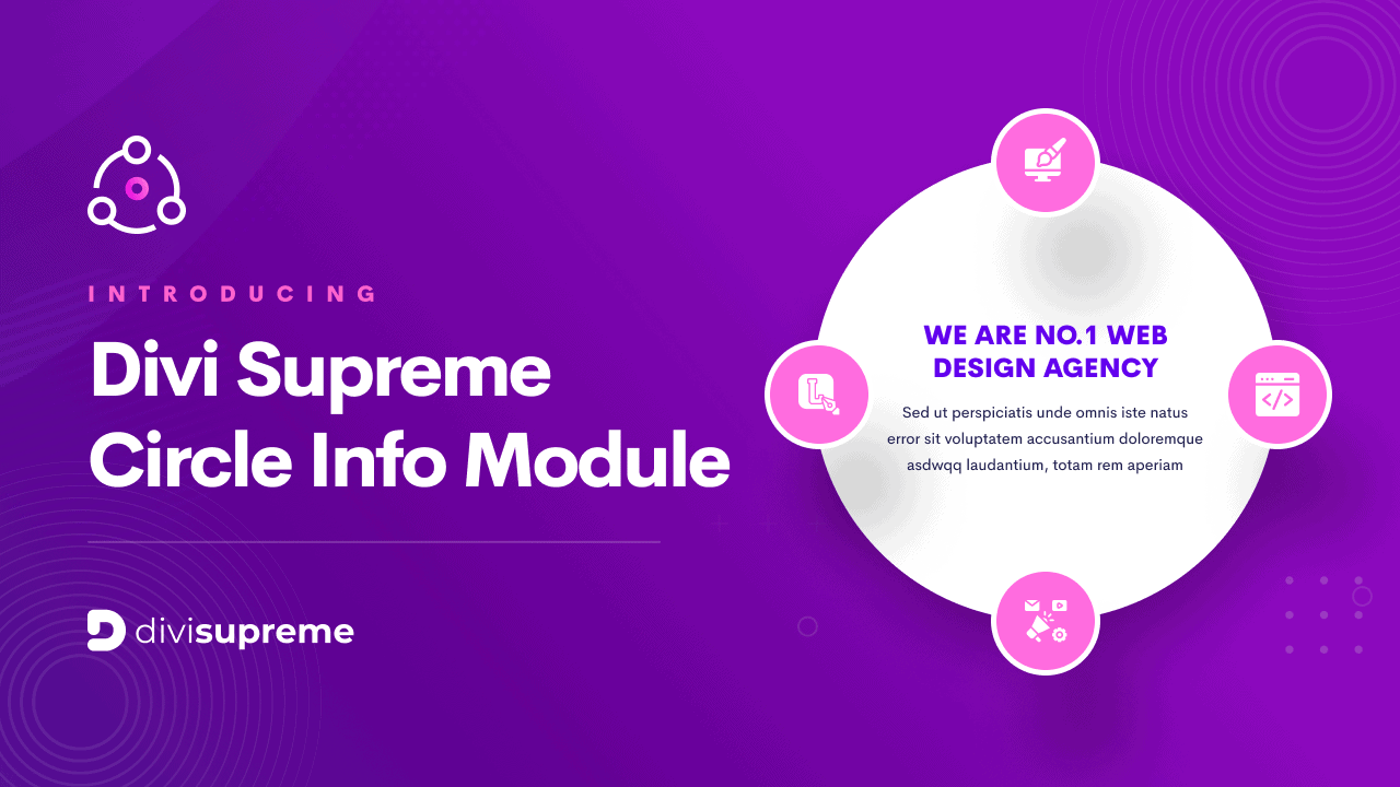 Divi Supreme Circle Info Module – Divi Supreme